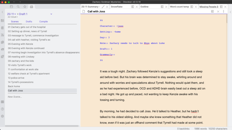 Writing a Novel in Markdown with Obsidian (70+ Books Later) | pdworkman.com