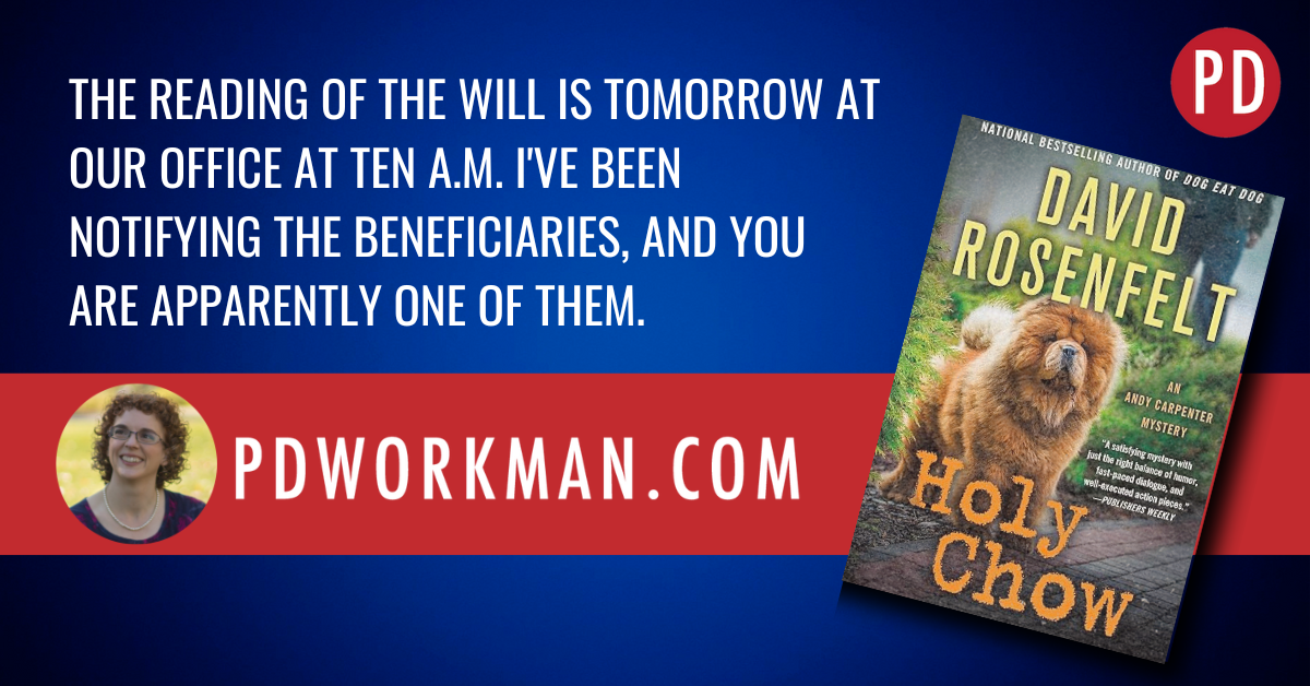 Humor and Heart in David Rosenfelt’s “Holy Chow” | pdworkman.com