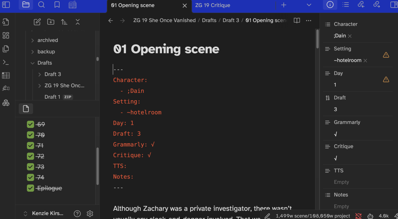 How to Write a Novel in Obsidian: Templates, Workflow, and Tools ...