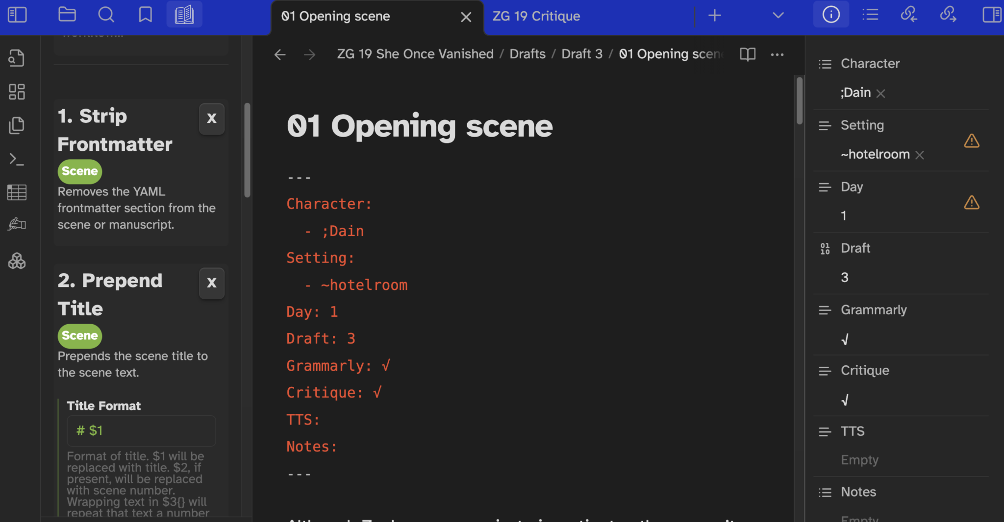 How to Write a Novel in Obsidian: Templates, Workflow, and Tools ...