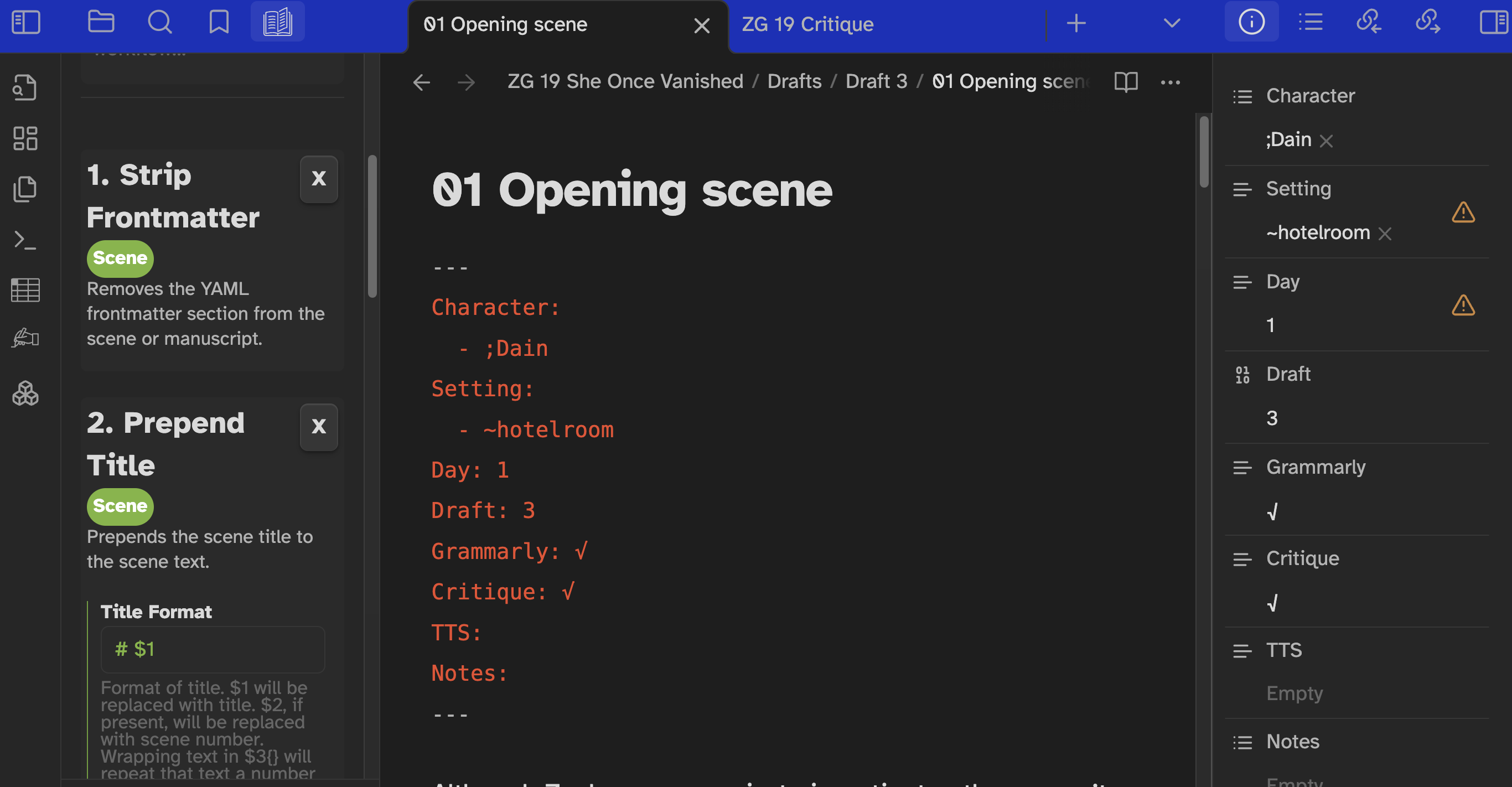 How to Write a Novel in Obsidian: Templates, Workflow, and Tools ...