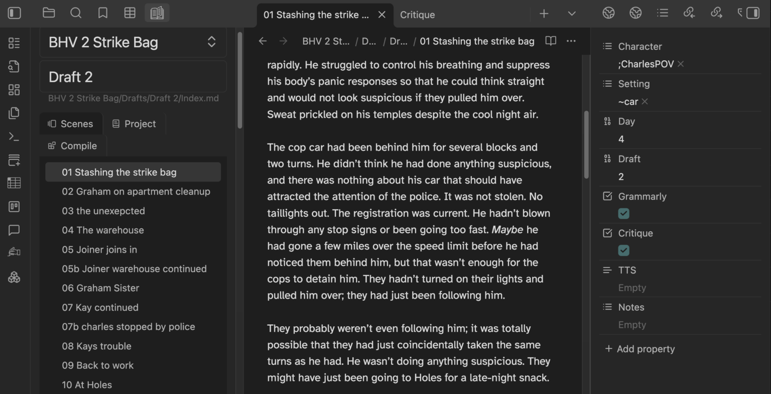 The Author’s Workshop: Best Obsidian Workspace Settings for Writers ...